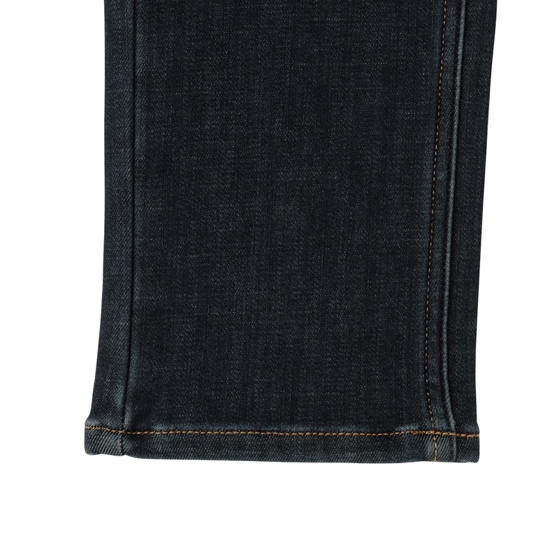 EDWIN エドウィン LADIES インターナショナルベーシックBODY FIREゆったりストレートデニムパンツ 濃色ブルー(Sサイズ): 通常| プラザオンラインストア