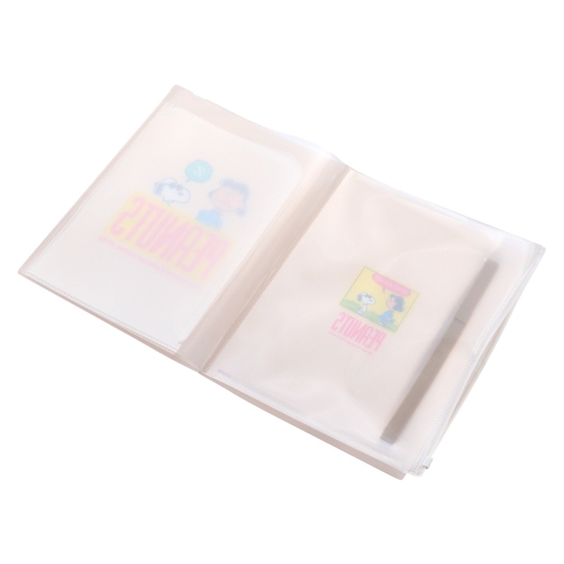 スヌーピー PEANUTS ゴムバンド付クリアファイル5P+F COMICAL SCENES 2(アイボリー): 通常| プラザオンラインストア